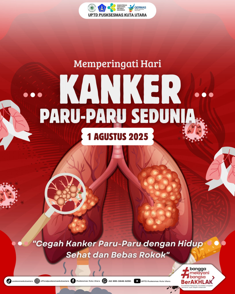 MEMPERINGATI HARI KANKER PARU - PARU SEDUNIA | Puskesmaskutautara Badung